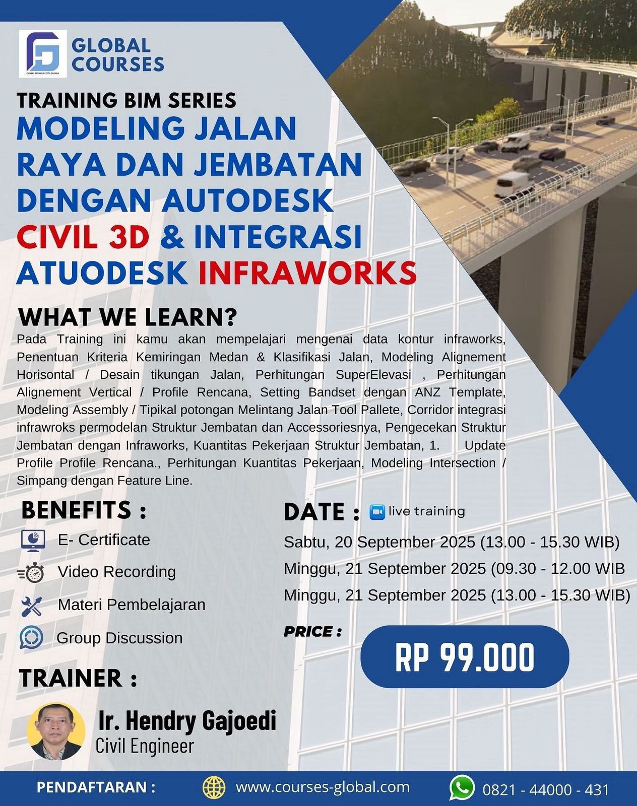 TRAINING BIM SERIES MODELING JALAN RAYA DAN JEMBATAN DENGAN AUTODESK ...